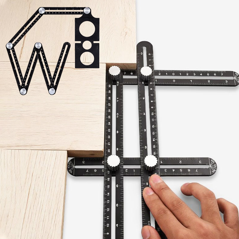 Multi Angle Foldable Measuring Ruler with Holes Positioning – aimtoyou