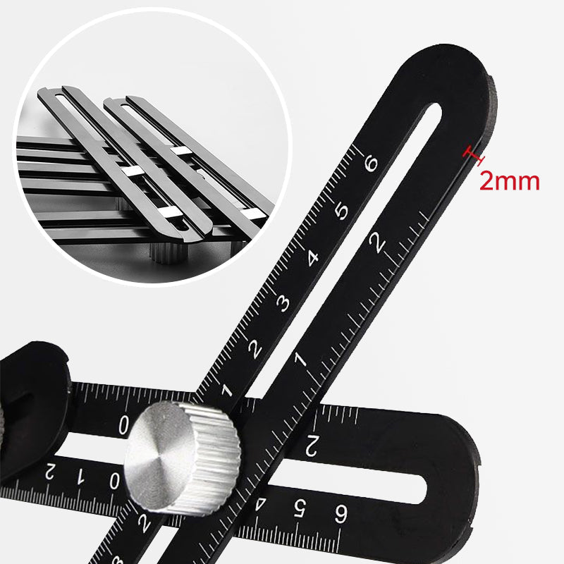 Multi Angle Foldable Measuring Ruler with Holes Positioning – aimtoyou