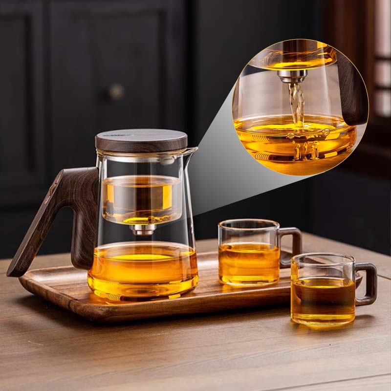 Semi-Automatic Water Guide Magnetic Teapot with Filter – aimtoyou