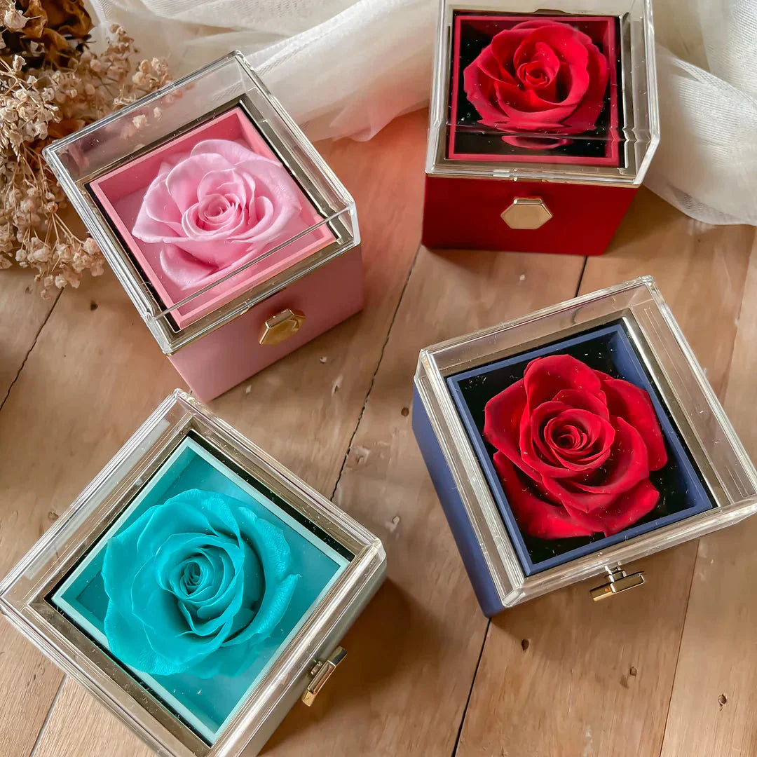 Eternal Rose Box - W/Engraved Necklace & Artificial Rose – aimtoyou