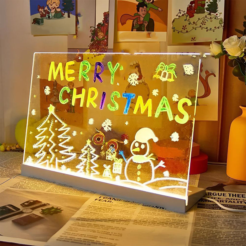 Erasable Light-Up Acrylic Drawing Board with Stand – aimtoyou