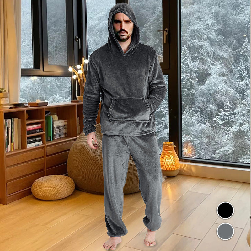 Men's Warm Plush Pajama Set – aimtoyou