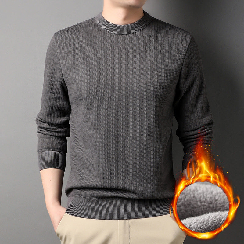 🔥Buy 2 Free Shipping🔥Men’s Thick Plush Lined Knit Bottom Shirt – aimtoyou